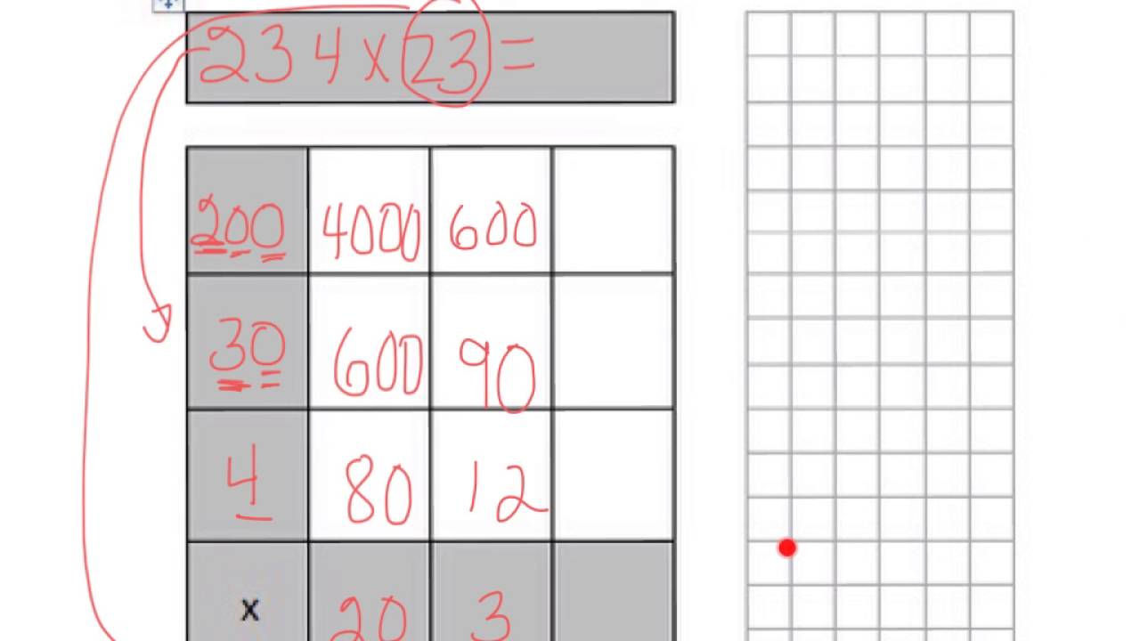multiplication à 2 chiffres par la décomposition - YouTube