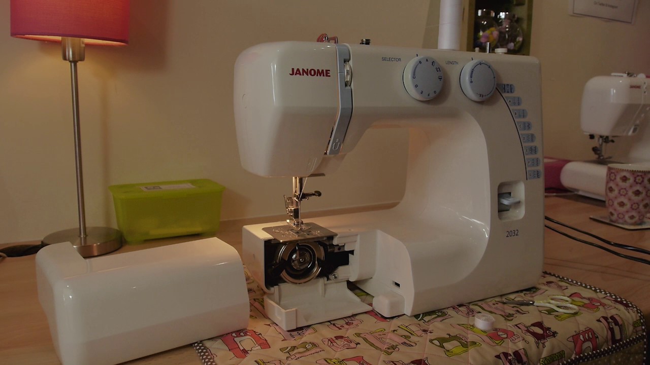 Threading your front loading sewing machine - YouTube