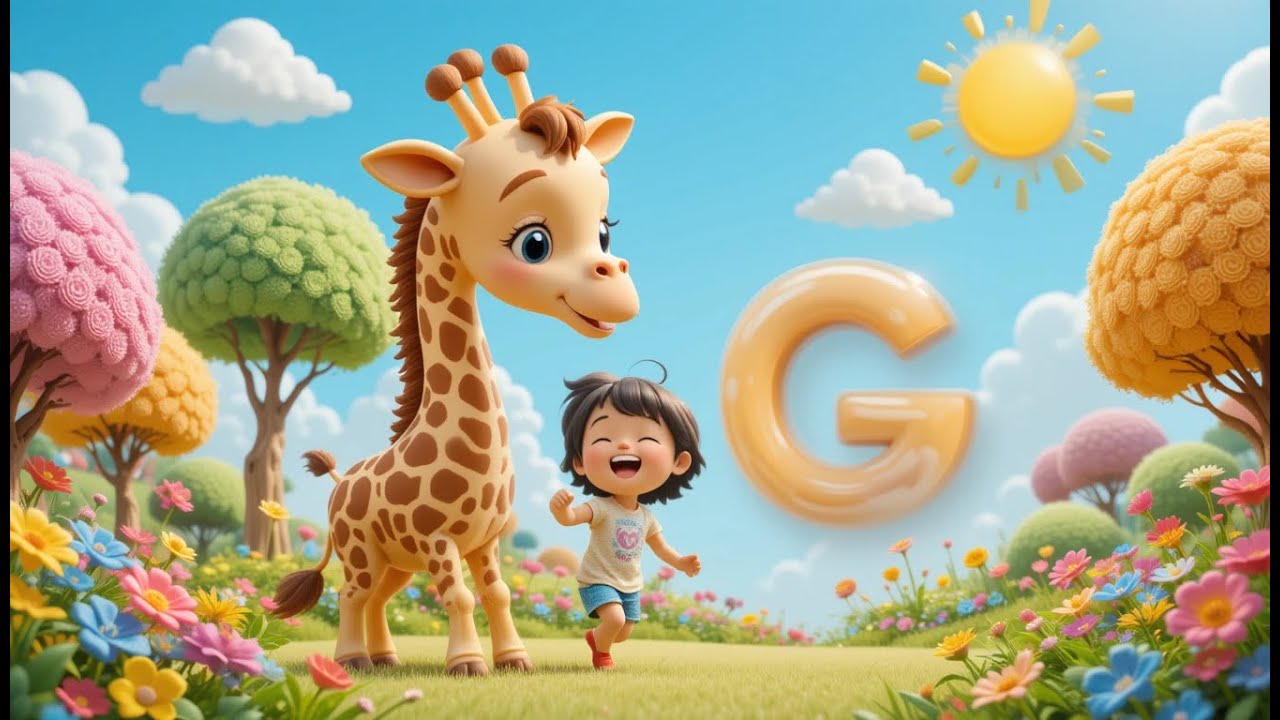 G is for Giraffe | Giraffe's Tall Adventure – ABC Animal Song for Kids ...
