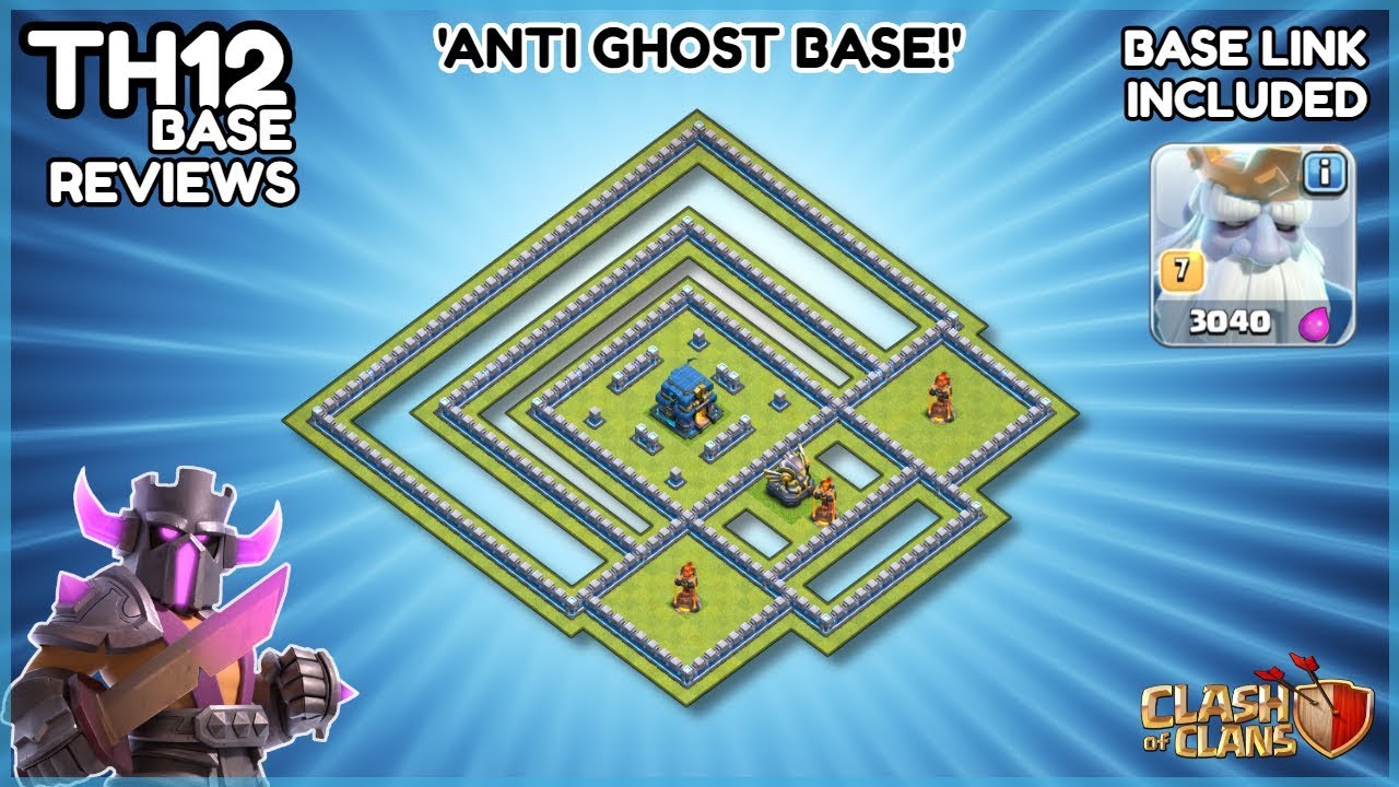 *ANTI GHOSTS* NEW TH12 Legend League & War Base (WITH LINK) - Anti 2 Star - Clash of Clans - #66 ...