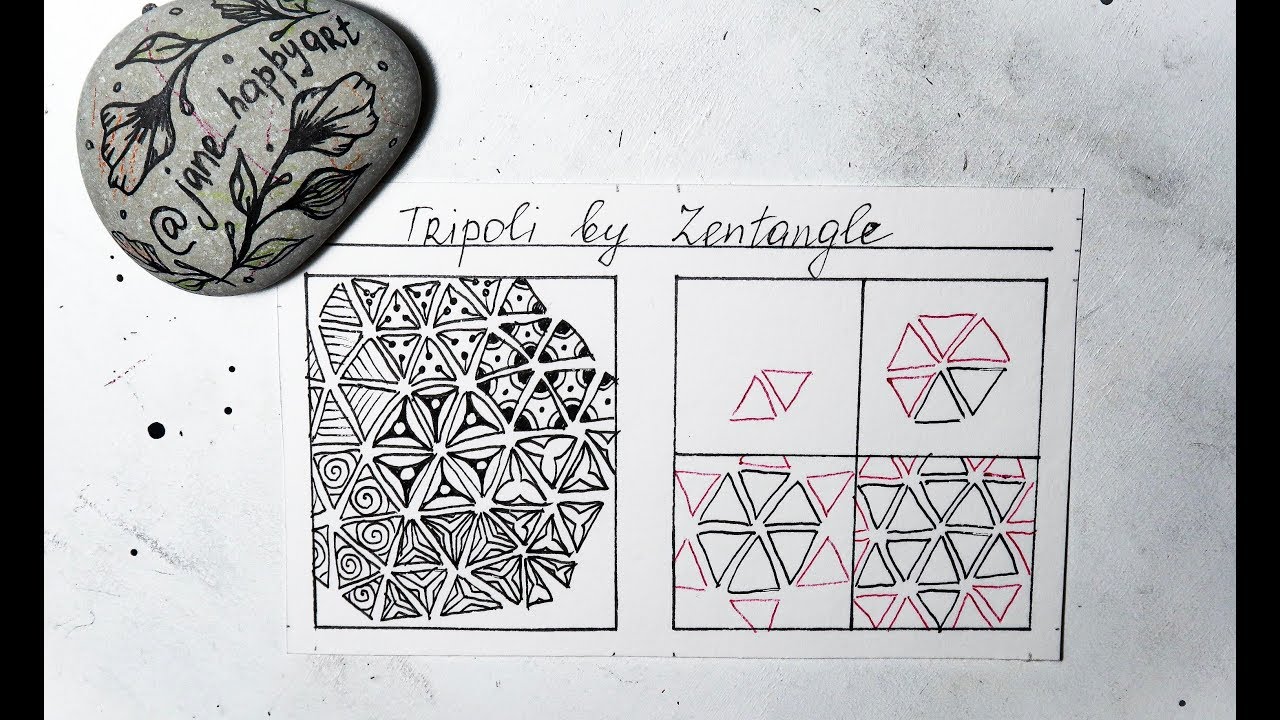 TRIPOLI BY ZENTANGLE - YouTube