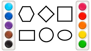 Dibujo de formas geometricas para niños Colores para ni... | Doovi