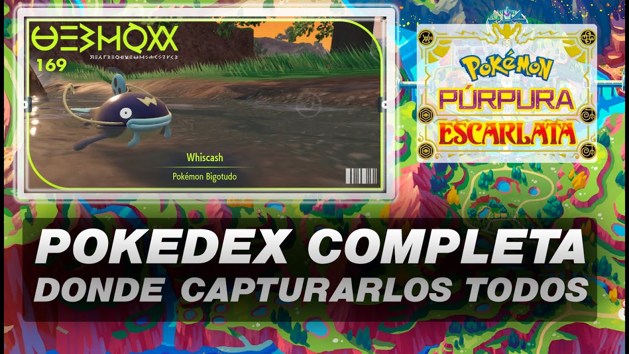169 Pokedex Paldea - Whiscash (Donde y Como Capturarlo) - Pokémon ...