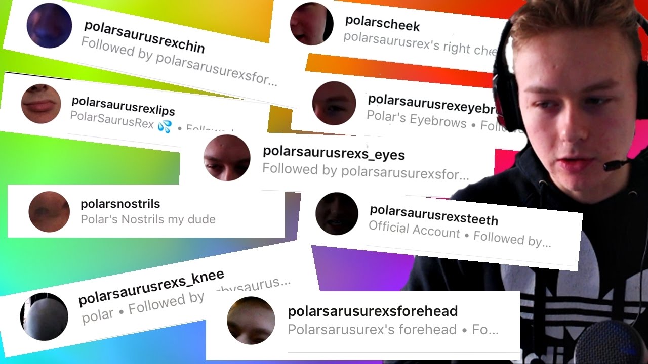 THERE'S AN INSTAGRAM ACCOUNT FOR EVERY PART OF MY BODY.. - YouTube