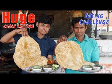 Unlimited Chole Bhature Eating Challenge | Huge Chola Bhatura | Food Challenge India