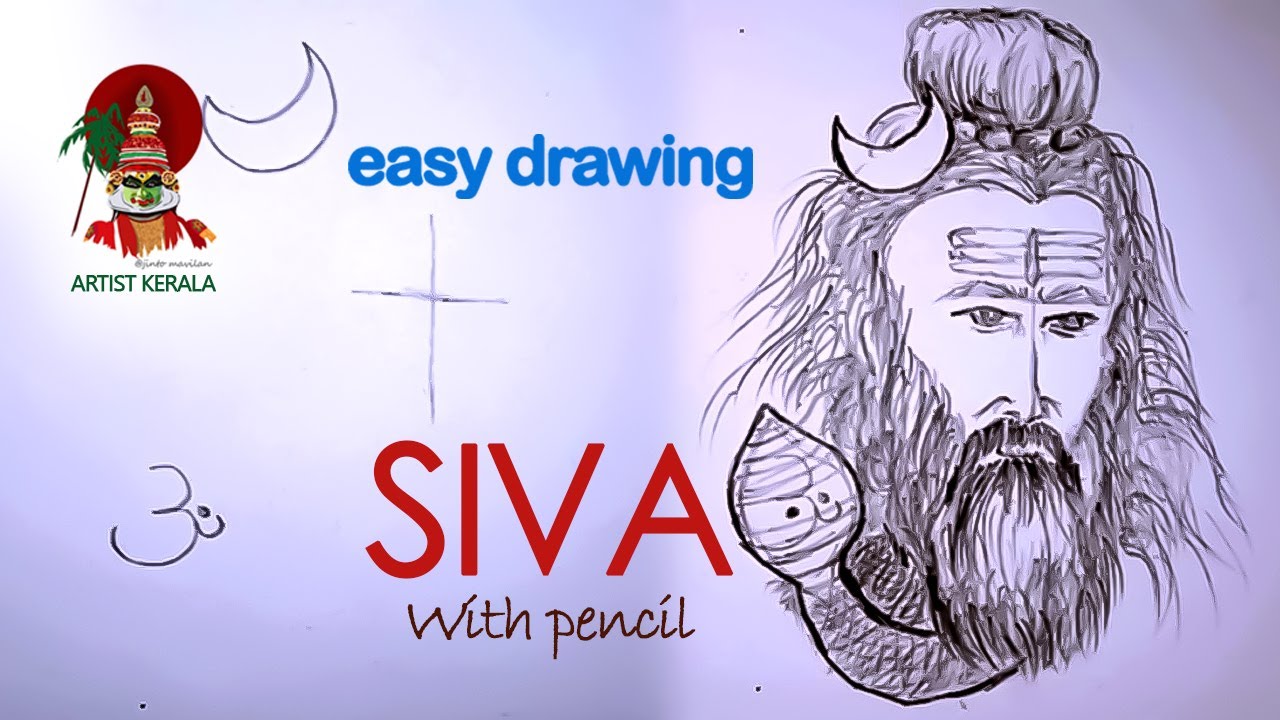 easy drawing siva #sivan #siva #sivaesaydraw #shivadrawing - YouTube