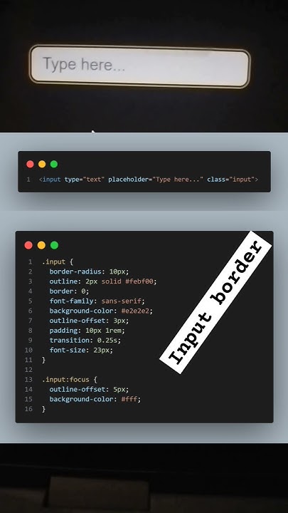 Input Border Coding Css Coders Cssanimation Code Htmlcss Youtube