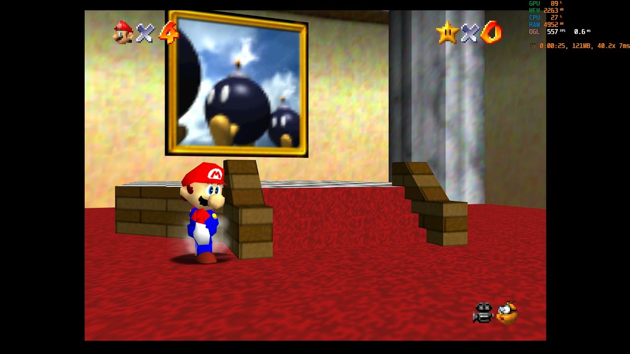 Super Mario 64 - 4k Unlocked Framerate - YouTube