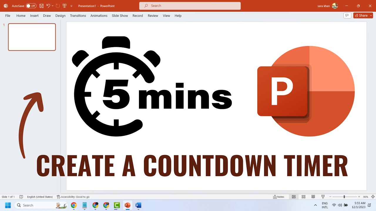 How To Create A Countdown Timer In Powerpoint Youtube