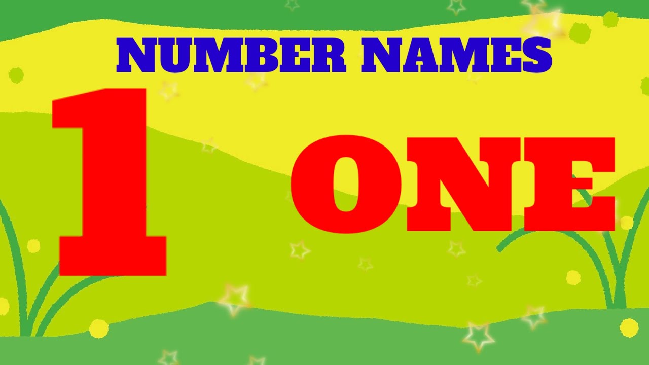 Number names | Number Names 1- 10 | Number spelling | Learn Numbers ...