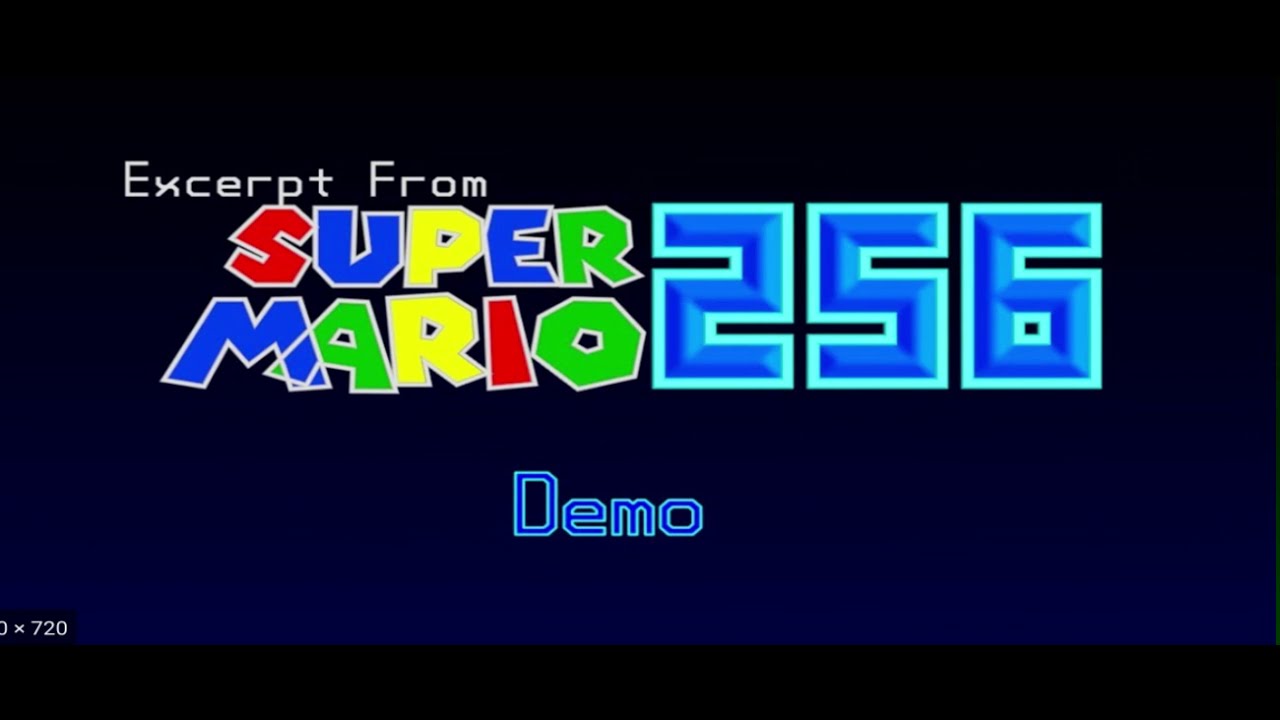 Excerpt From Super Mario 256 (eur demos pack) - YouTube