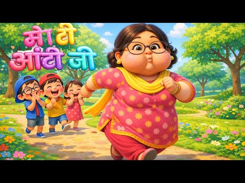 Moti Aunty Ji💃 | मोटी आंटी जी | Fun Kids Nursery Rhyme | Dancing Song for Children | Zain Toons