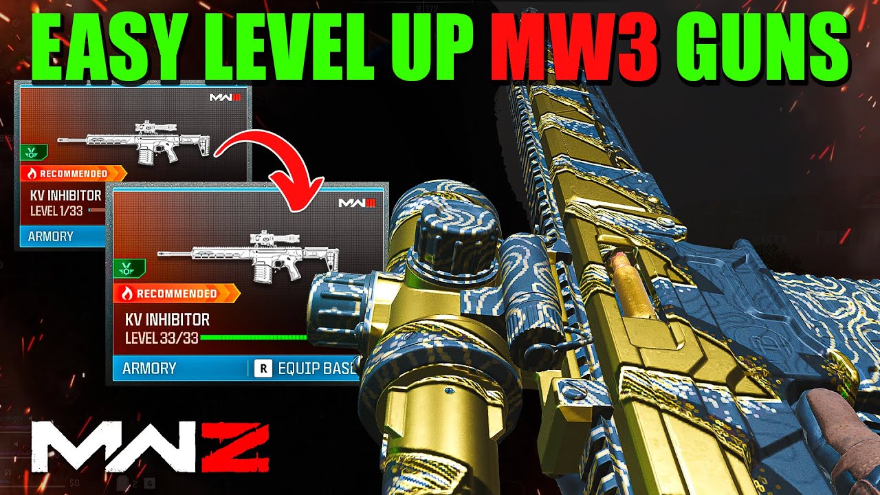EASY WAY to LEVEL UP MW3 GUNS in MWZ (Call of Duty Zombies) - YouTube