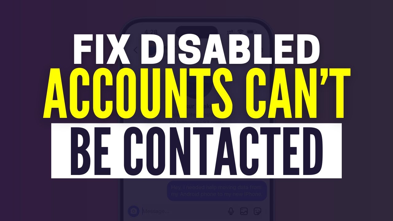 How To Fix Disabled Accounts Can't Be Contacted Problem On Instagram ...