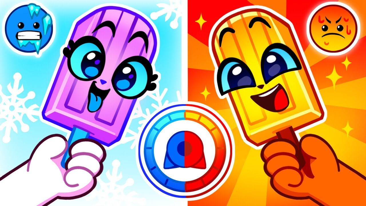 Hot and Cold Challenge | Baby Learning Opposites | Useful Animated ...
