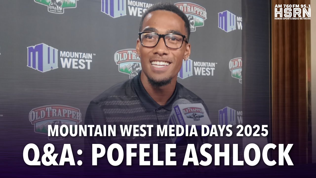 Pofele Ashlock at Mountain West Media Days 2025 - YouTube