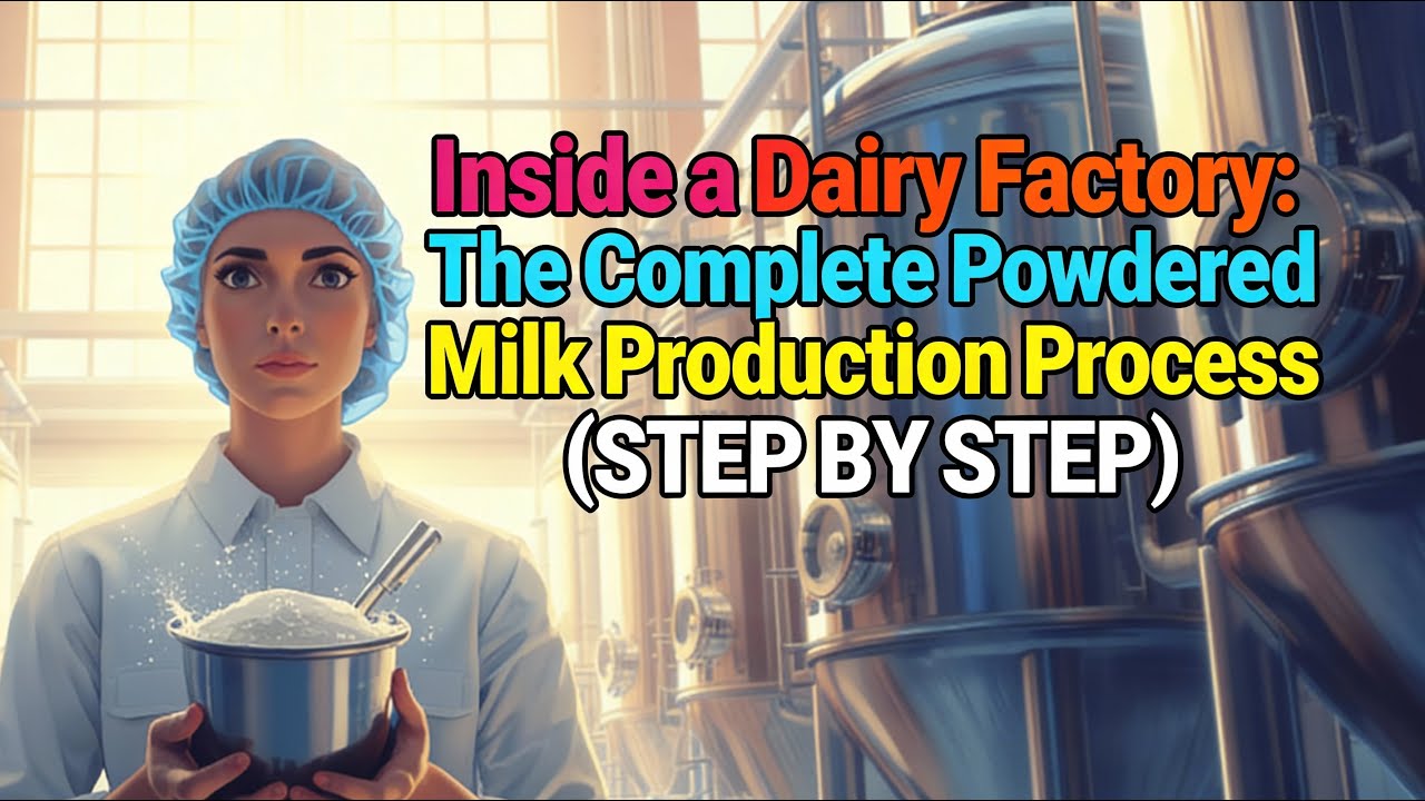 Inside a Dairy Factory: The Complete Powdered Milk Production Process 🔥 ...