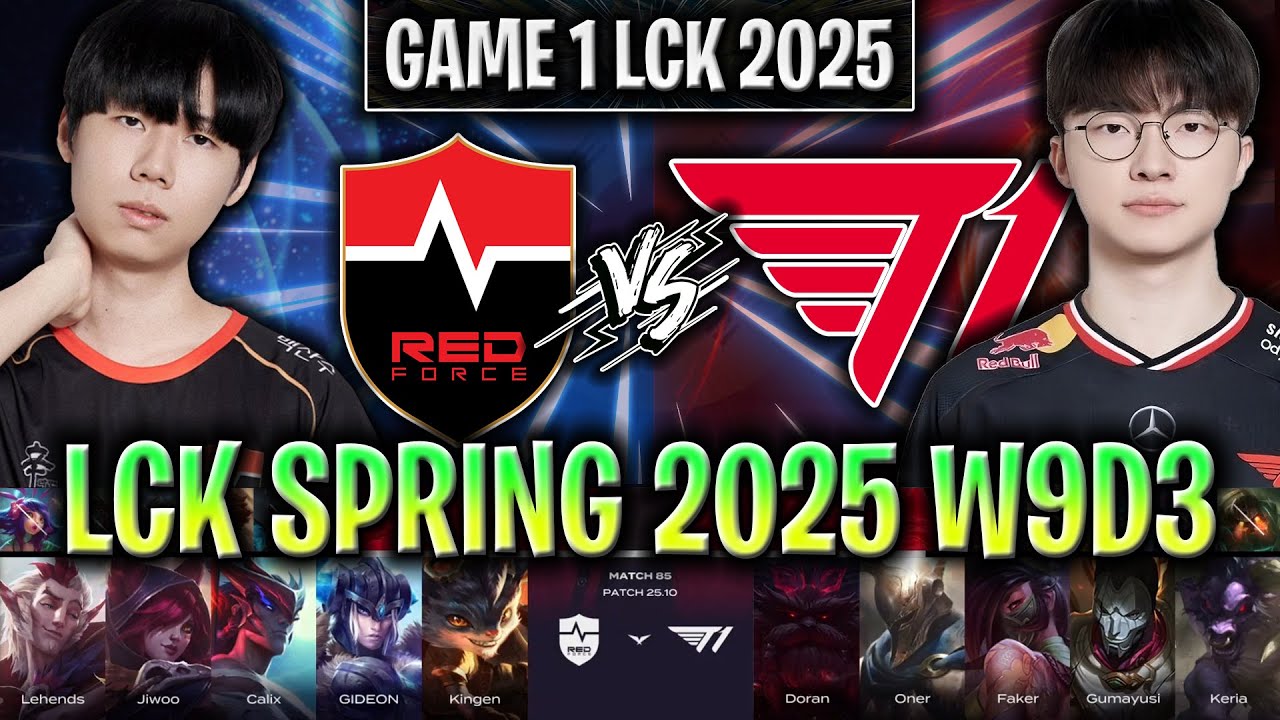 NS vs T1 GAME 1 LCK SPRING 2025 W9D3 | NONGSHIM vs T1 G1 LCK 2025 - YouTube