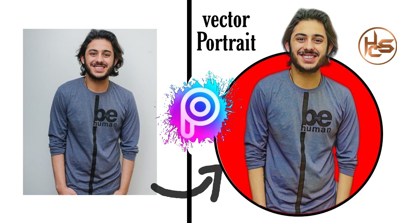Vector portrait editing | new painting portrait in picsart | editing ...