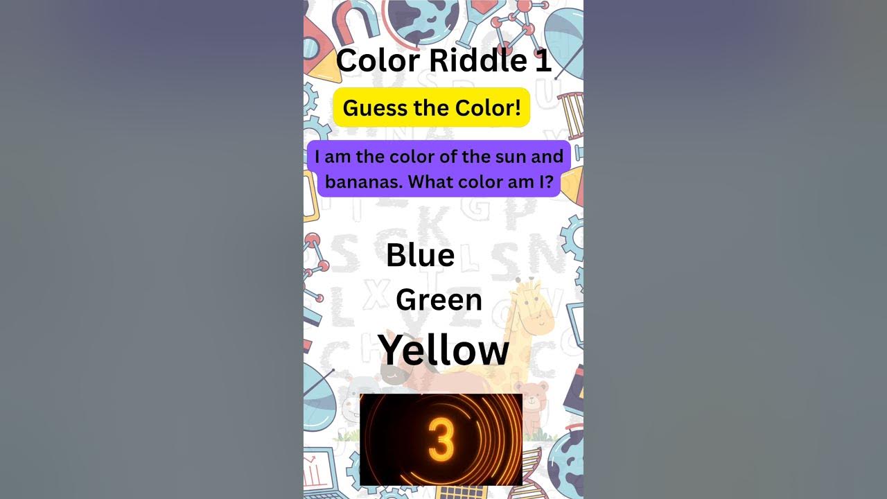 @kids dom riddles Color Riddle 1 - YouTube