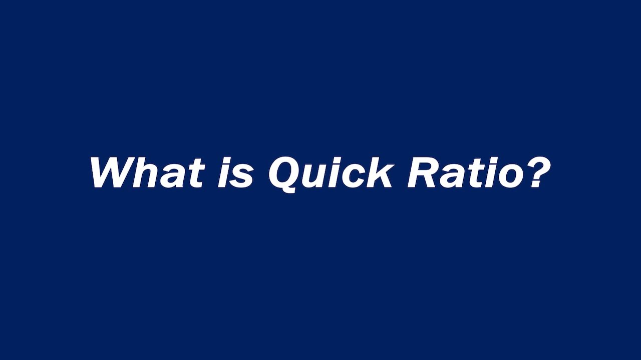 What Is Quick Ratio YouTube what-is-quick-ratio-youtube