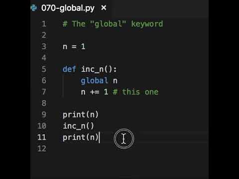 In Python, you cannot directly access or modify a global variable that ...