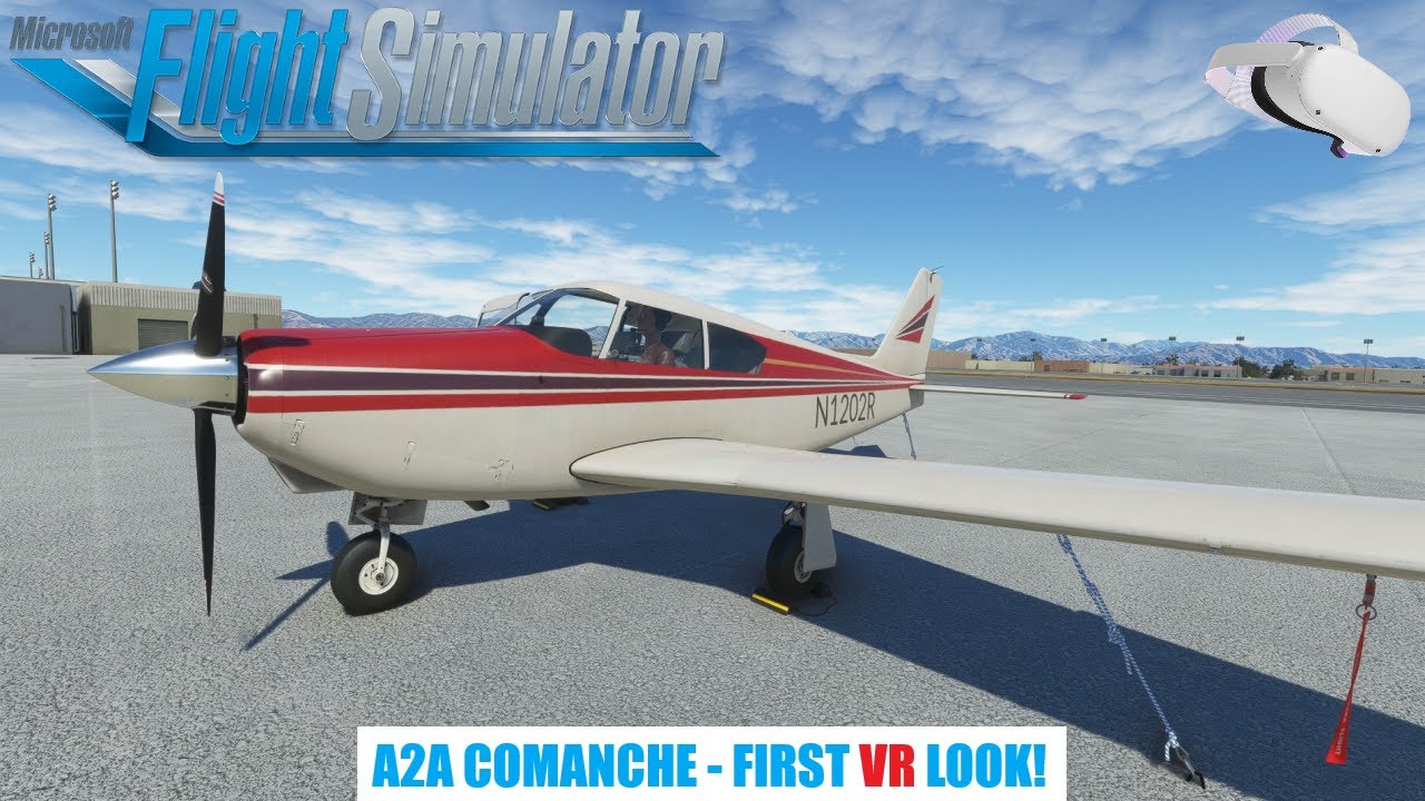 MSFS A2A Comanche in VR LIVE! | ** REAL Piper Pilot - First VR Look! ** - YouTube