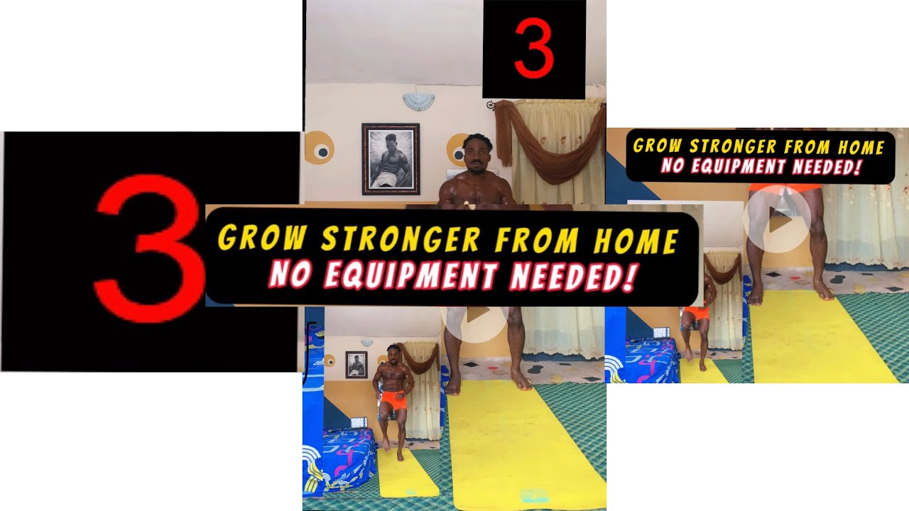 Grow stronger from home | no equipment needed - YouTube