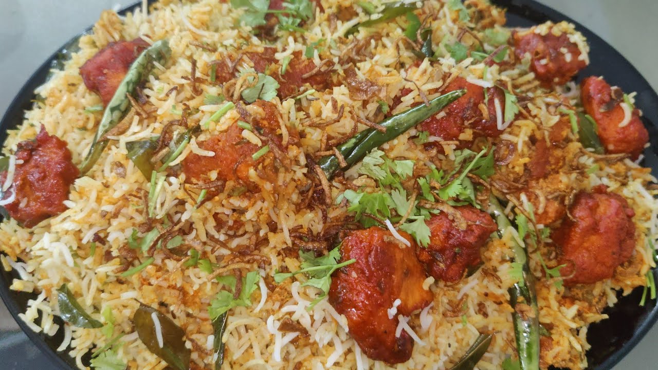 Chicken 65 Biryani|Varieties of chicken biryani|Chicken 65 Biryani ...