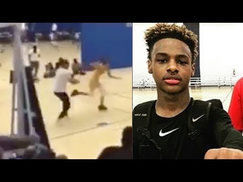 AAU Game Goes CRAZY After Parent SHOVES Kid During Basketball Game!
