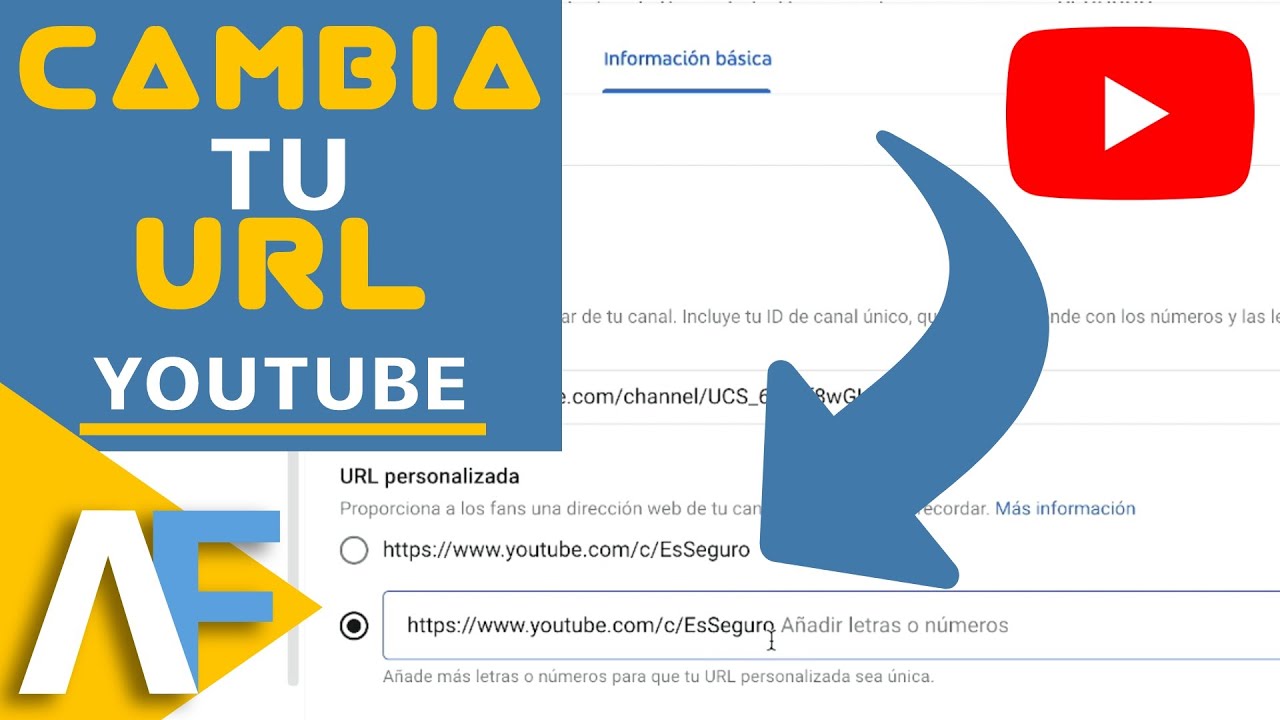 URL PERSONALIZADA de YOUTUBE 2021, Como CONSEGUIR CAMBIAR la URL de MI ...