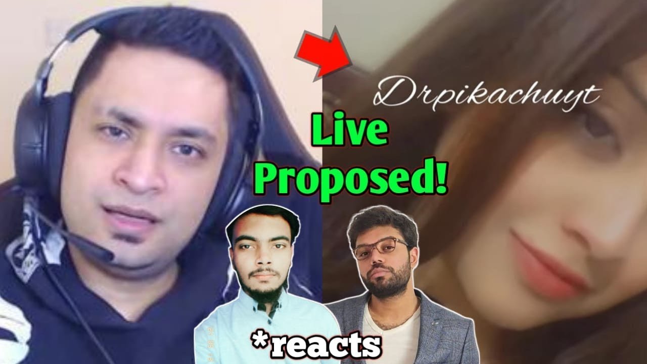 Dr Pikachu Rejected Mr Jay plays Proposal On Live Stream | Ducky Bhai & Star Anonymous Reactions ...