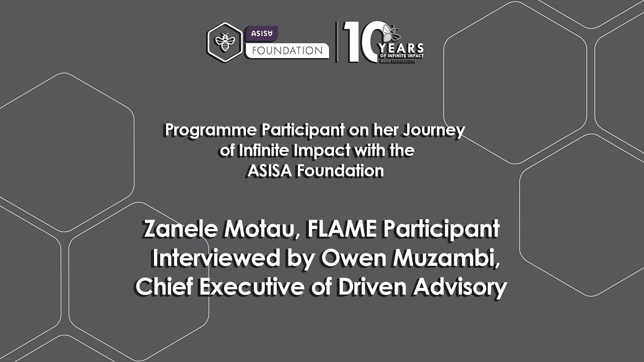 ASISA Foundation 10 Year Celebration Event - Interview Zanele Motau and ...