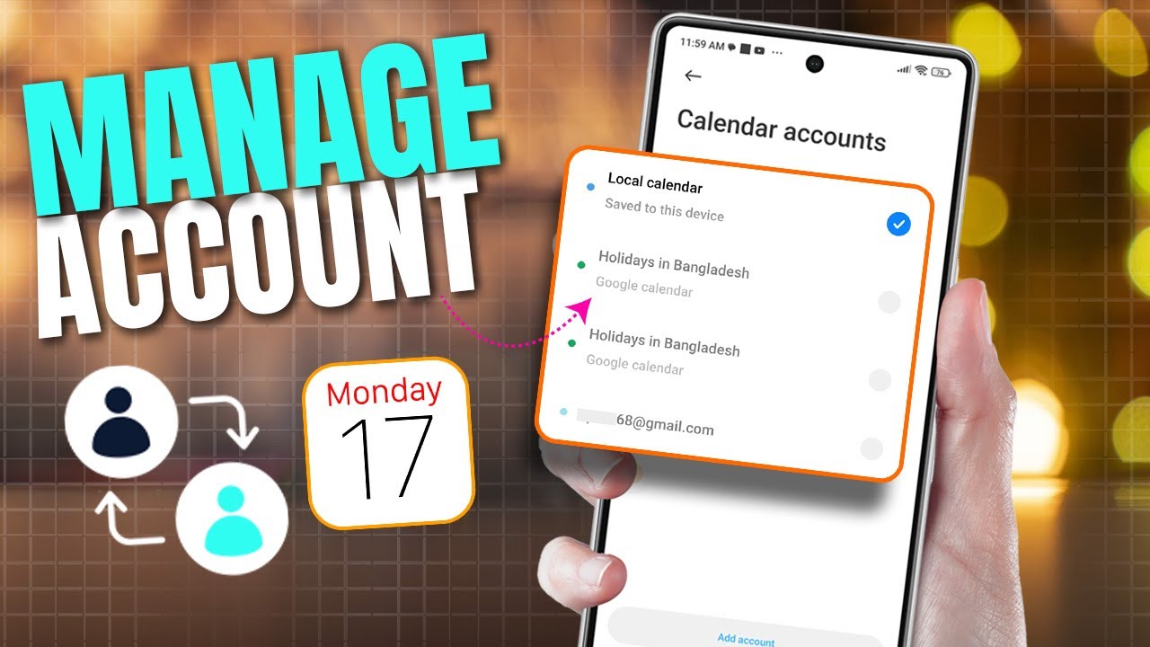 How to Manage Displayed Accounts in Calendar on Xiaomi Phones | Edit Mi ...