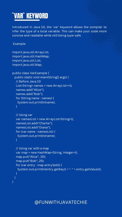 Java Tip for the Day: Use `var` for Local Variable Type Inference # ...