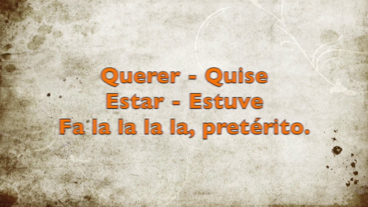 Irregular Preterite Song - YouTube