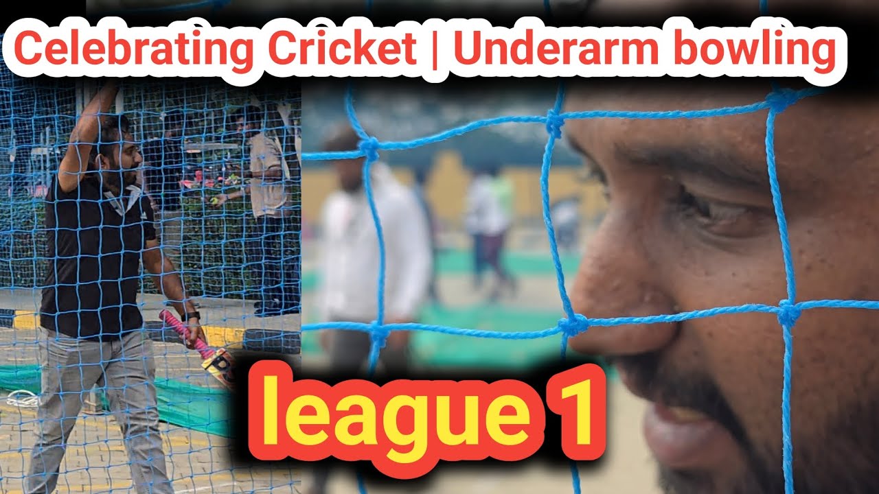 Celebrating Cricket | Underarm bowling | league 1 #cricketlover - YouTube