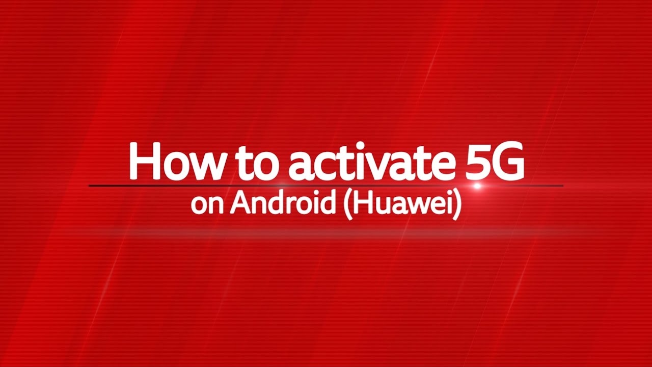 How to activate 5G on your Huawei 📲 - YouTube