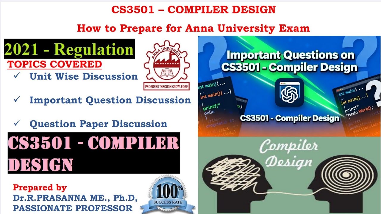 Anna University Exam Preparation-CS3501 - Compiler Design Important ...