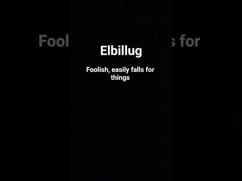 I found a new word #elbillug - YouTube