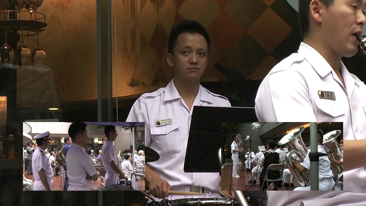 吹奏楽 行進曲軍艦 瀬戸口 藤吉作曲 (全員出場版:指揮映像･PAオペレーションとの統合編)海上自衛隊東京音楽隊 Gunkan March ...