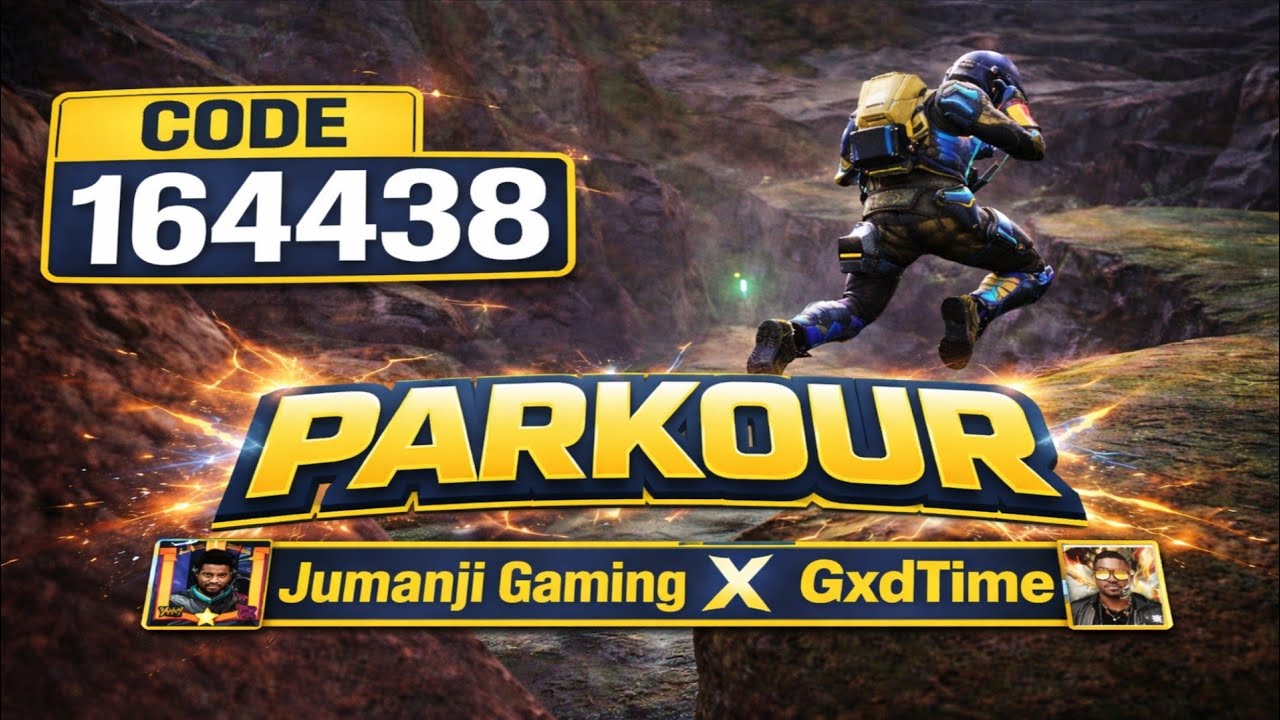 🏃 Best BGMI Parkour Map Code 164438 | Extreme Challenge - YouTube