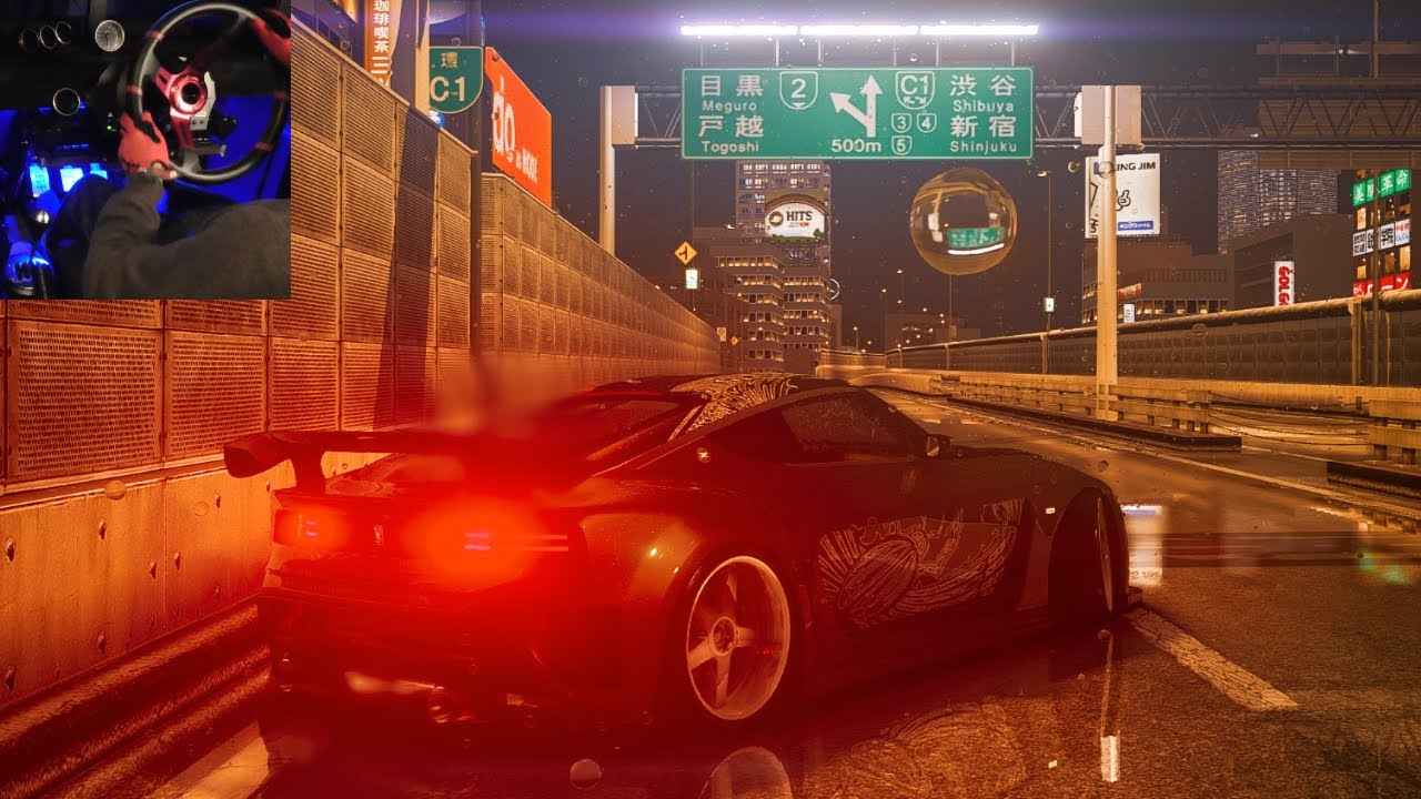 Shutoko Revival Project | Night Rain Drifting | Nissan New Z VeilSide ...