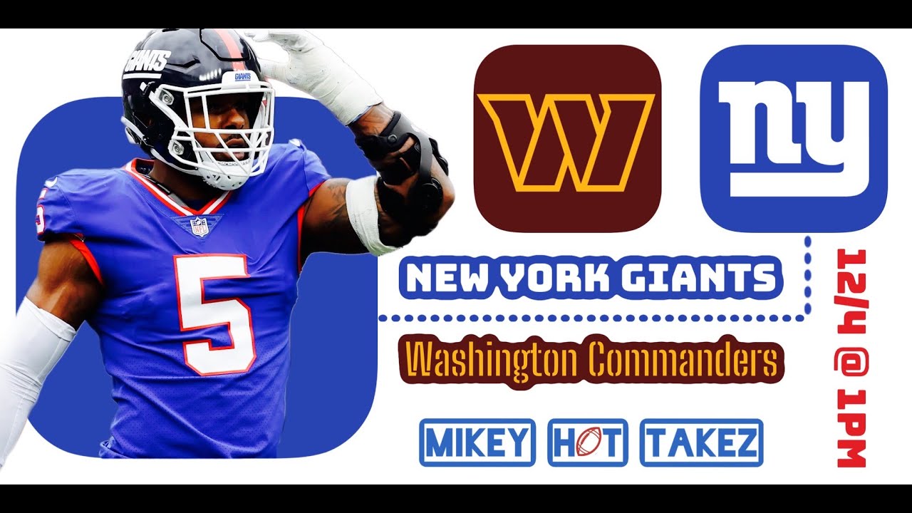 MHT LIVE--- Washington Commanders at New York Giants--- 12/4/22 ...