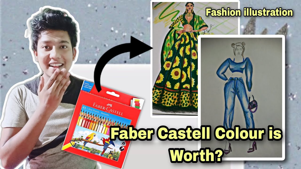 Best Colour Pencil For Beginners to Make Fashion Illustration ️ - YouTube