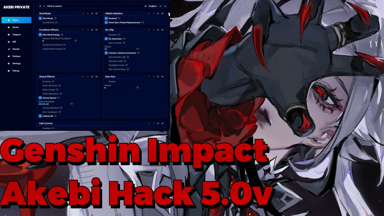 Genshin Impact Akebi Hack 5.4v | Free Private Cheat 2025 | UNDETECTED ...