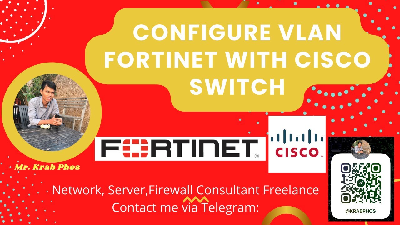 vlan fortinet with cisco management switch - YouTube