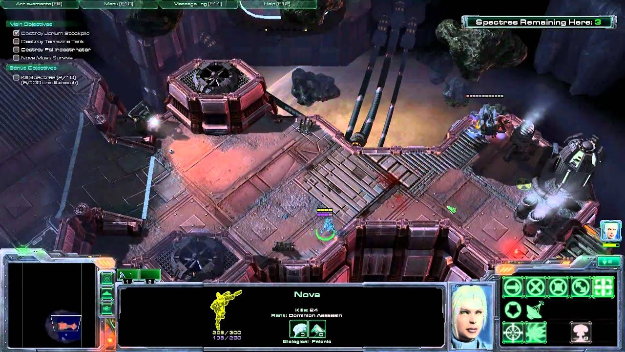 Starcraft 2 Campaign Brutal - Mission: Ghost of a Chance - YouTube