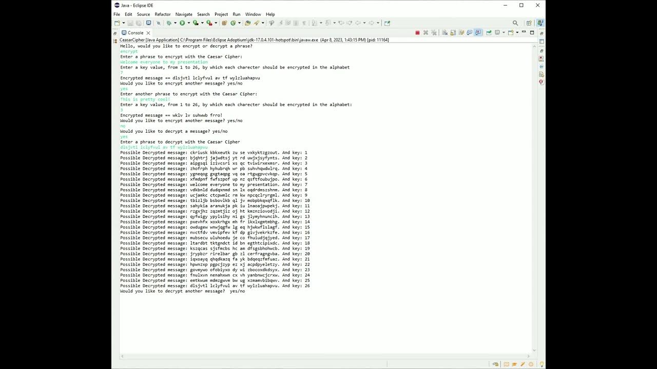 Encryption Demo - YouTube