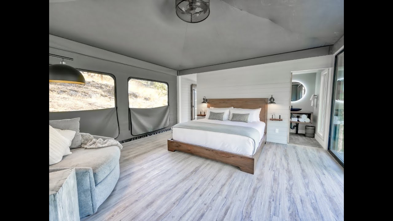 Nighthawk Vineyards Luxury Tent House Accommodation - YouTube